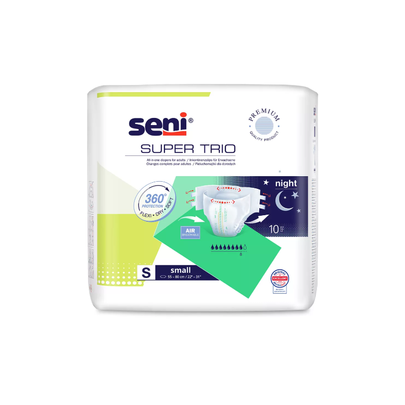 Seni Super Trio | Small - Medium - Large - XL | Couches Adultes |Senup ...